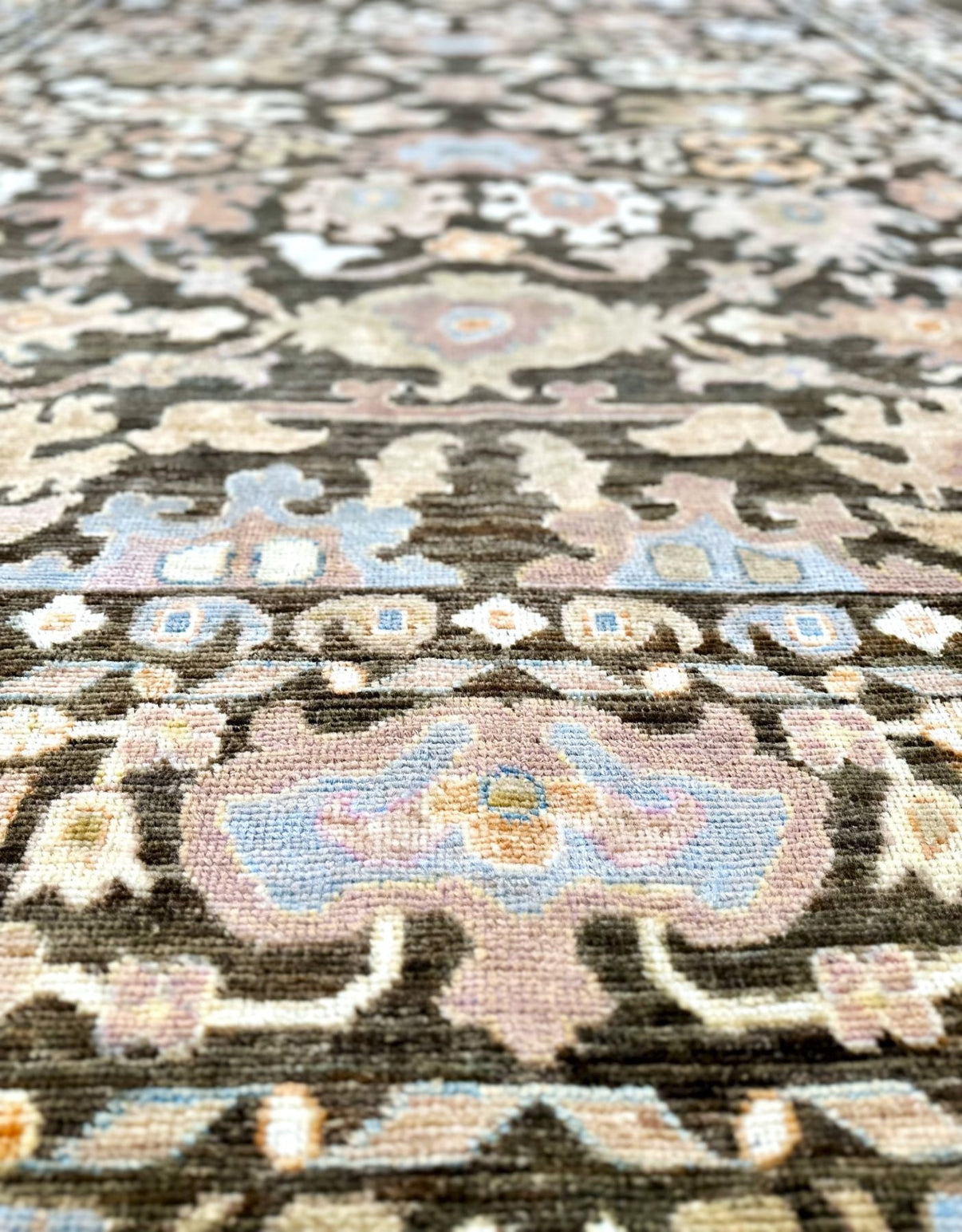 Brown Oushak 9x12 Rug (9' x 11'9") - The Cornelia – KNOTTED | Couture Rugs